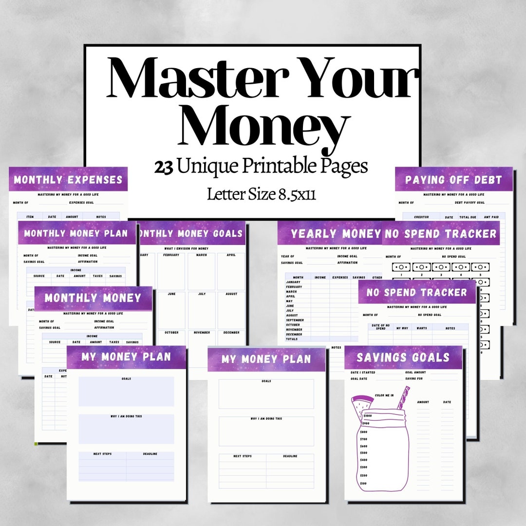 Financial Planner, Budge Binder, Budget Template, Budget Sheet, Finance ...