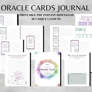 Oracle Card Journal, Tarot Card Journal, Spirituality, Divine Guidance ...
