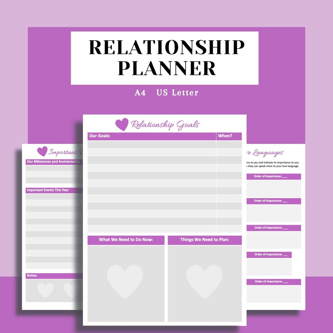 Relationship Planner, Date Night Planner, Anniversary Ideas, Couple ...