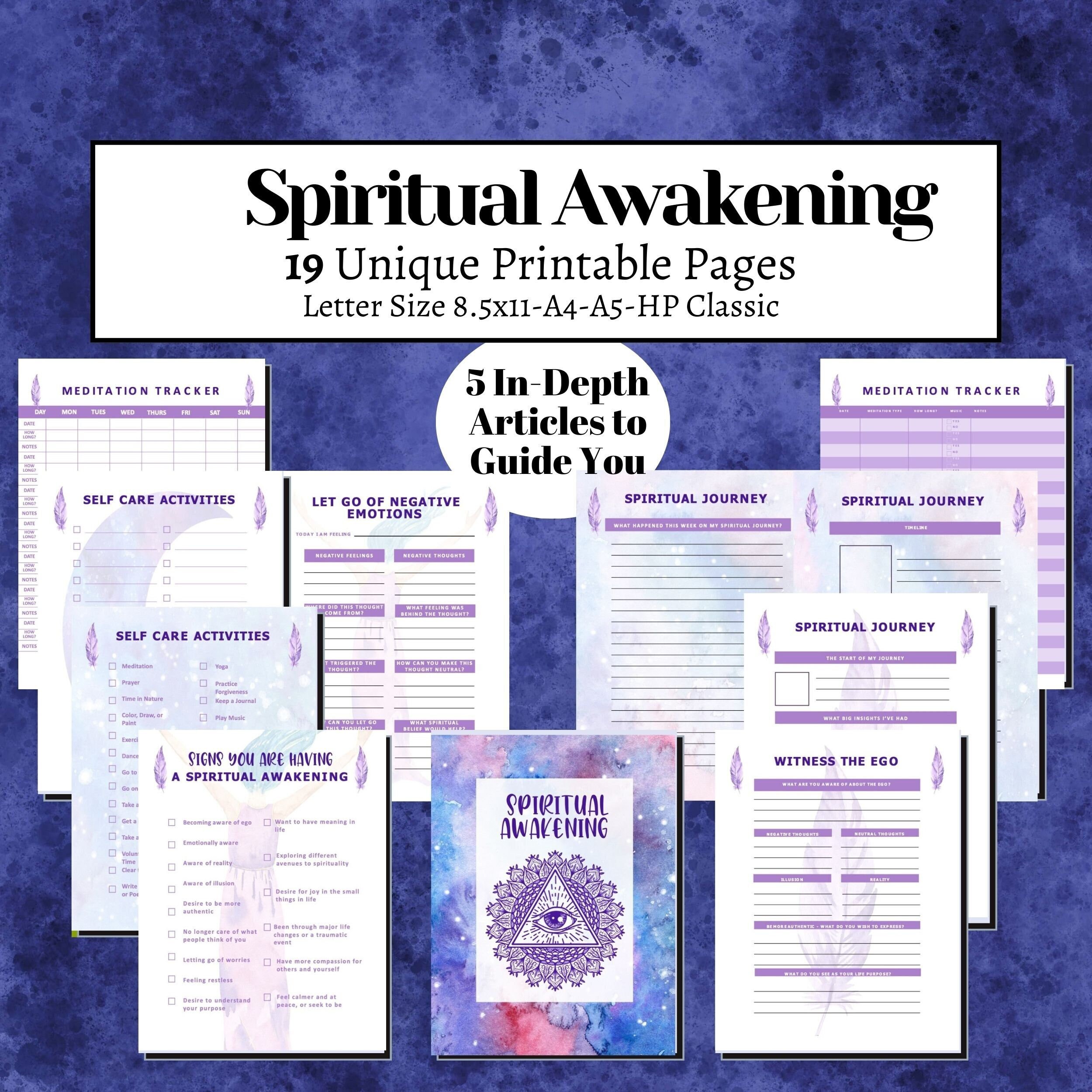Spiritual Journal, Spiritual Workbook, Spiritual Awakening Journal ...