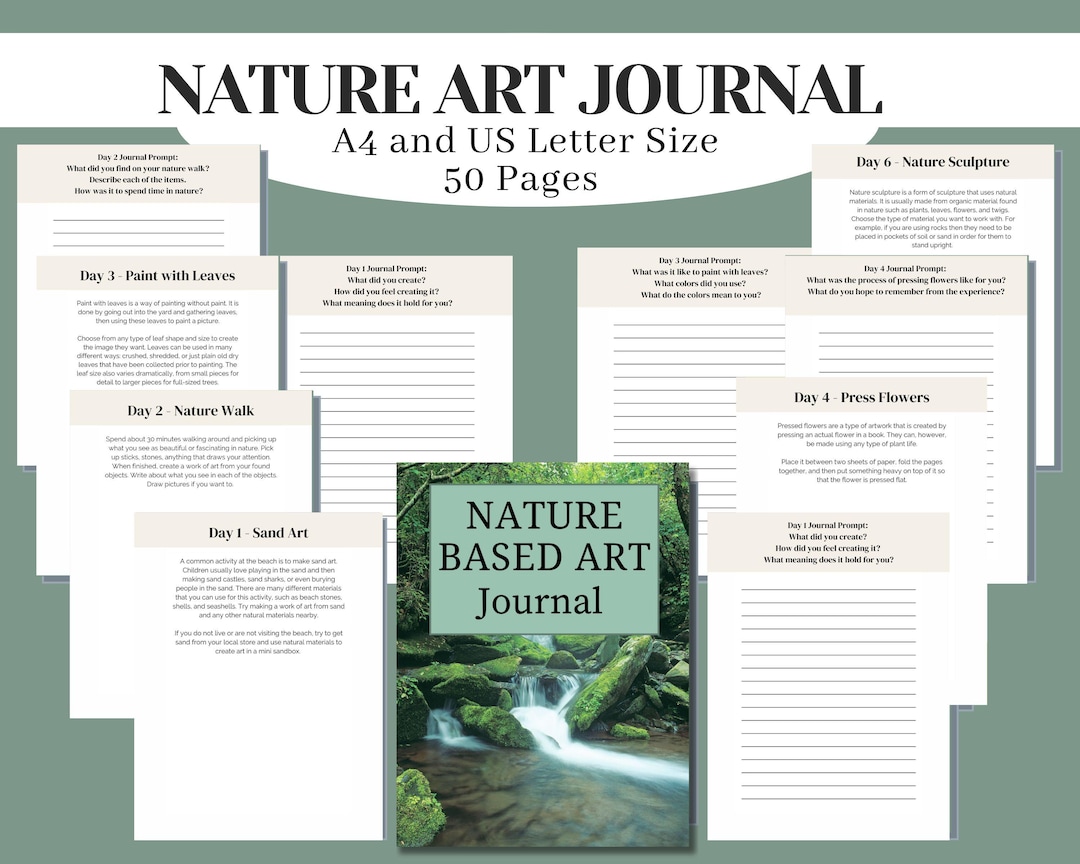 Nature Art Journal, Homeschool Project, Nature Activities, Nature Art ...