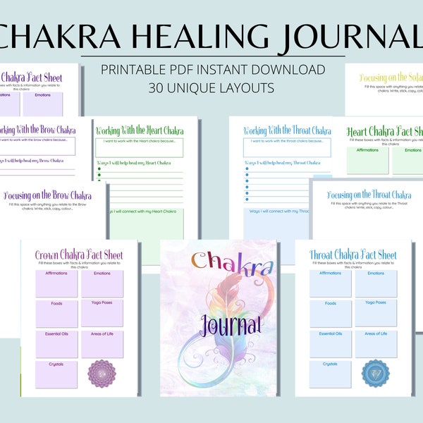 Chakra Journal - Etsy