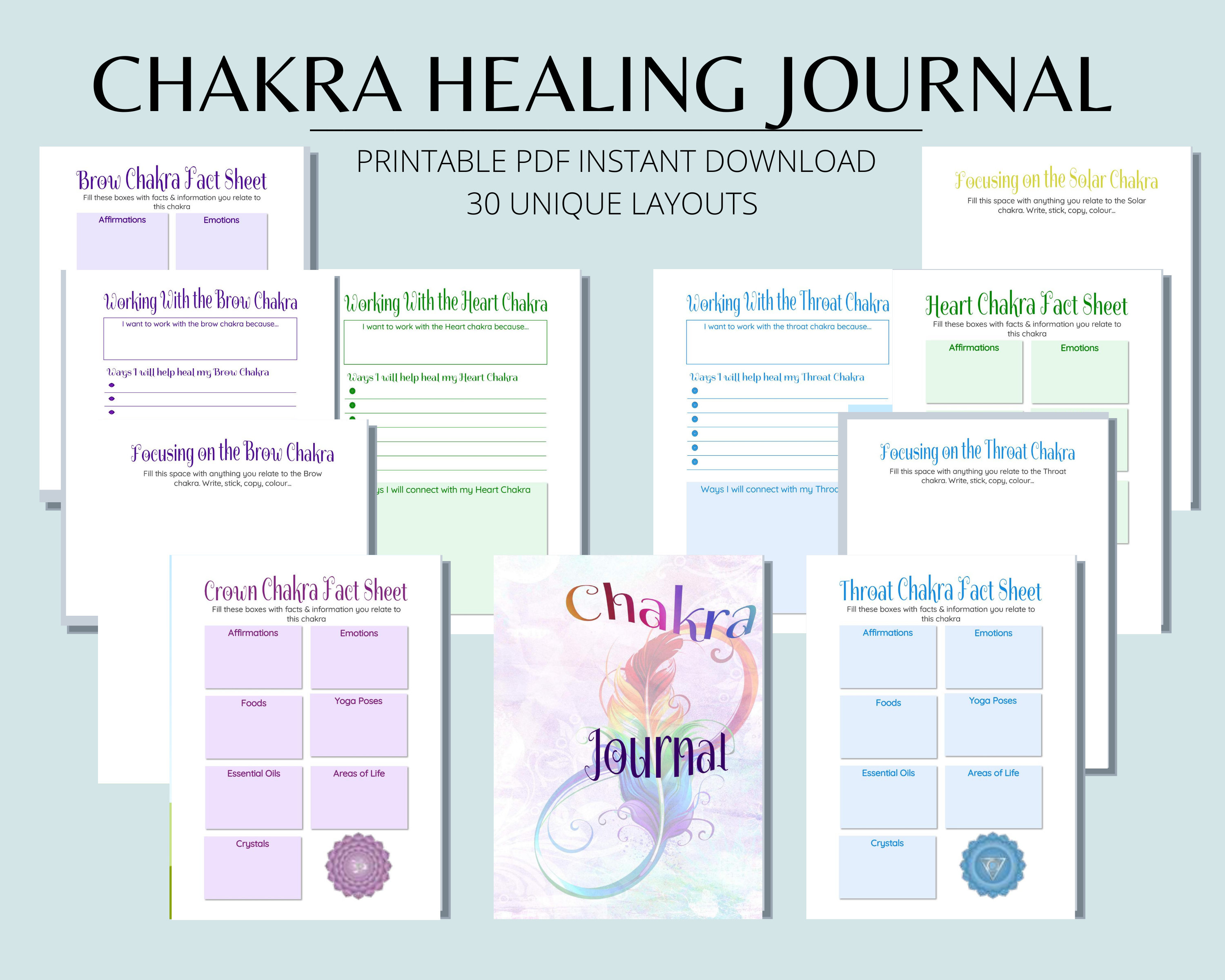 Chakra Healing Journal Heal Your Seven Chakras Chakra - Etsy