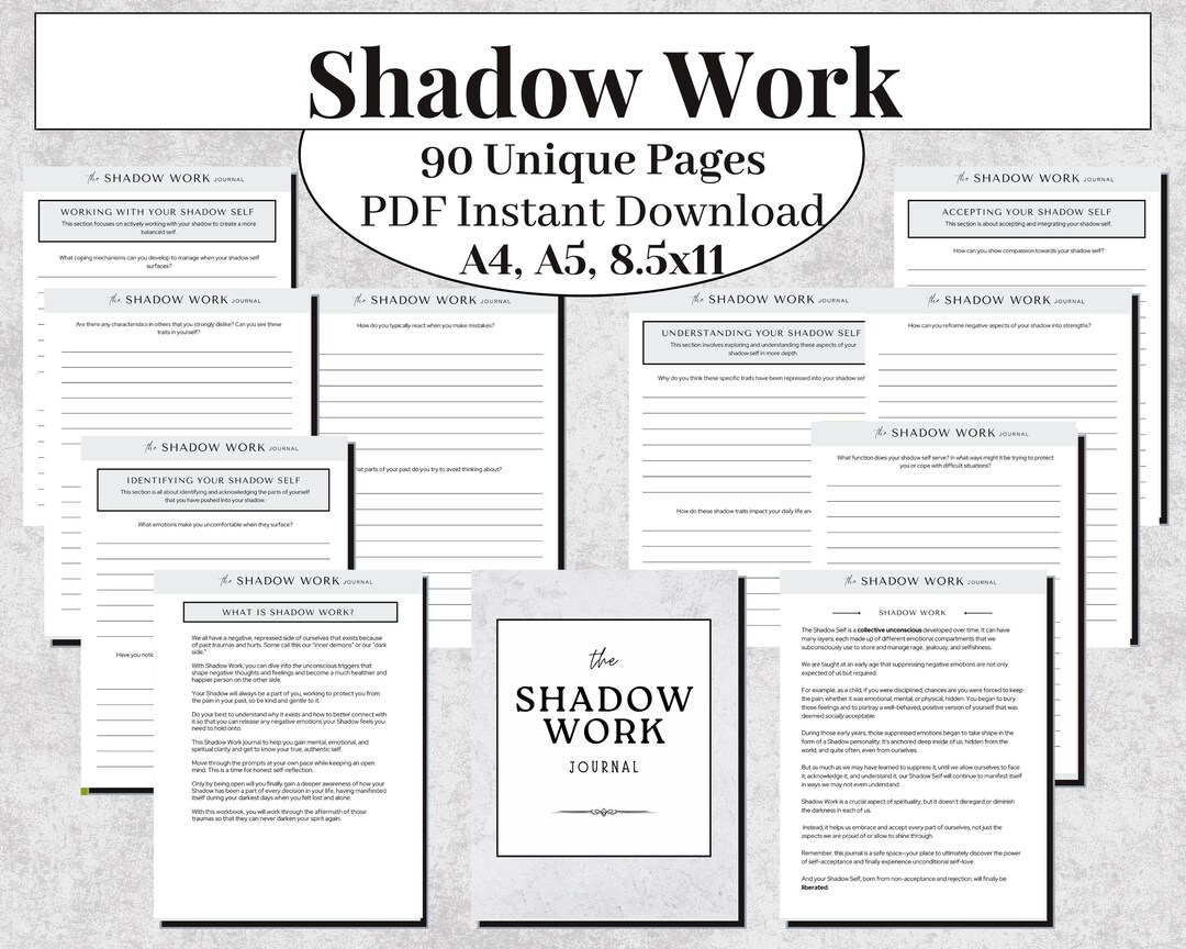 Embrace Your Inner Self: Shadow Work Journal for Personal Growth Mental ...