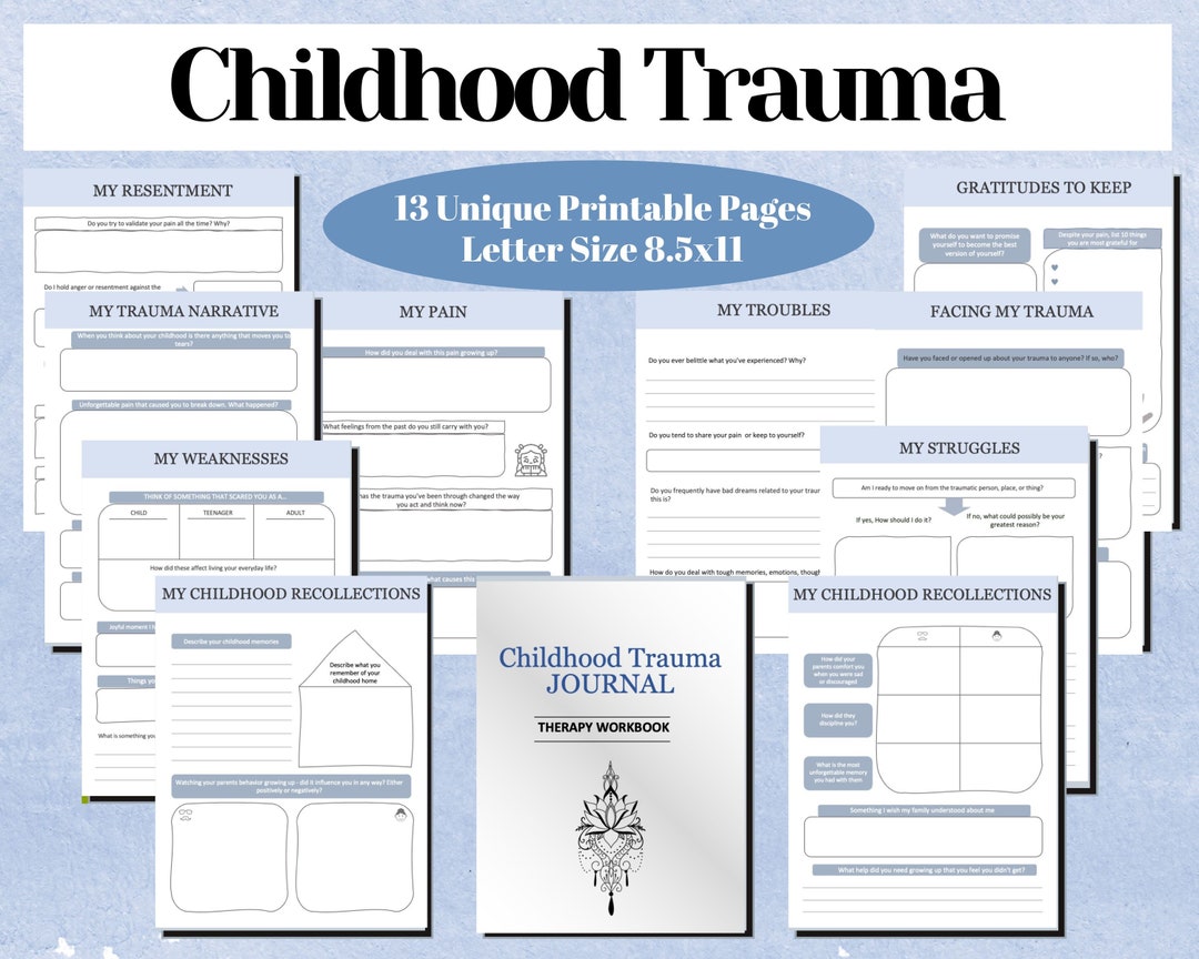 Childhood Trauma Journal | Trauma Recovery Workbook | Inner Child ...