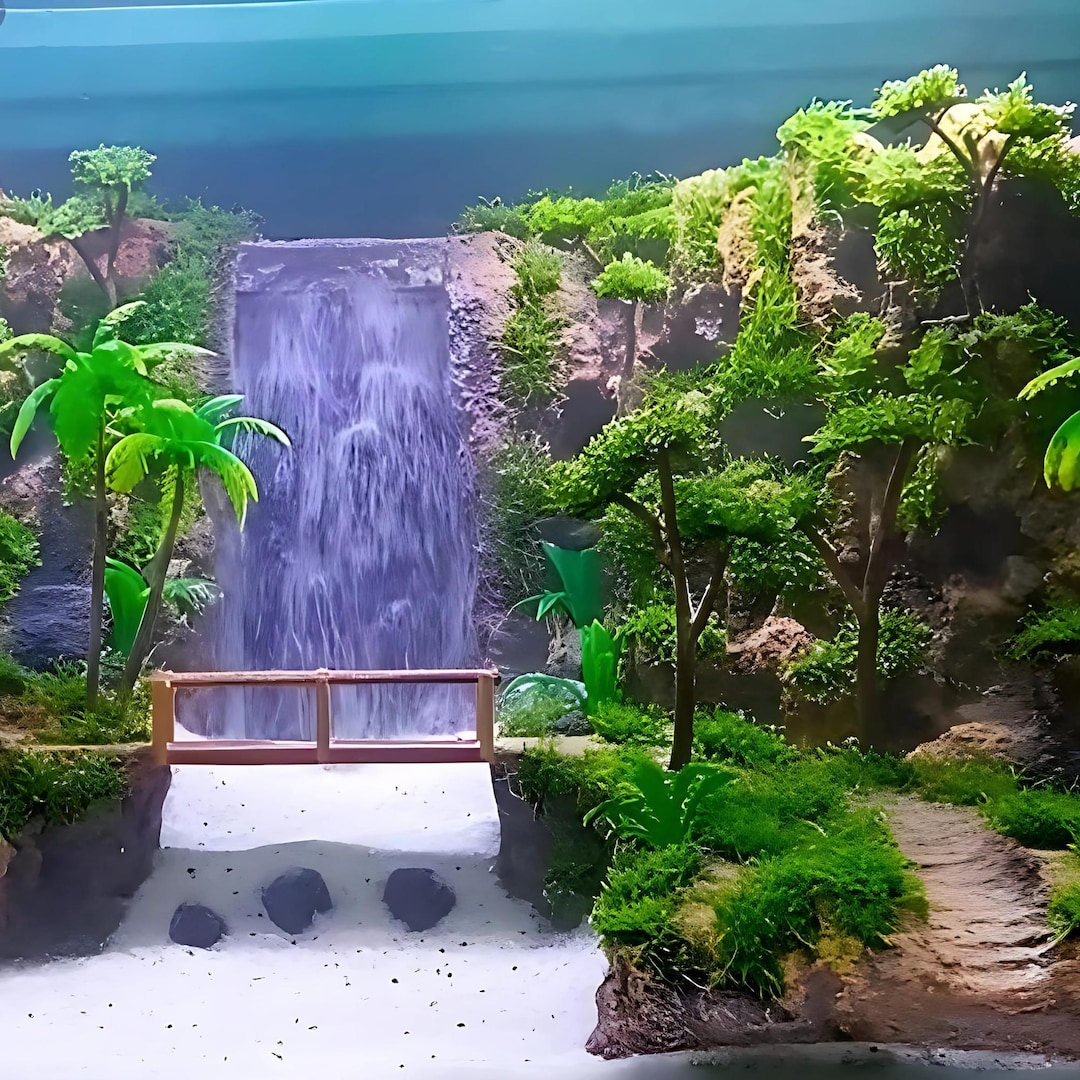 Aquarium Sand Waterfall Kit Aquascape Ornament Sand Fall Kit Underwater ...