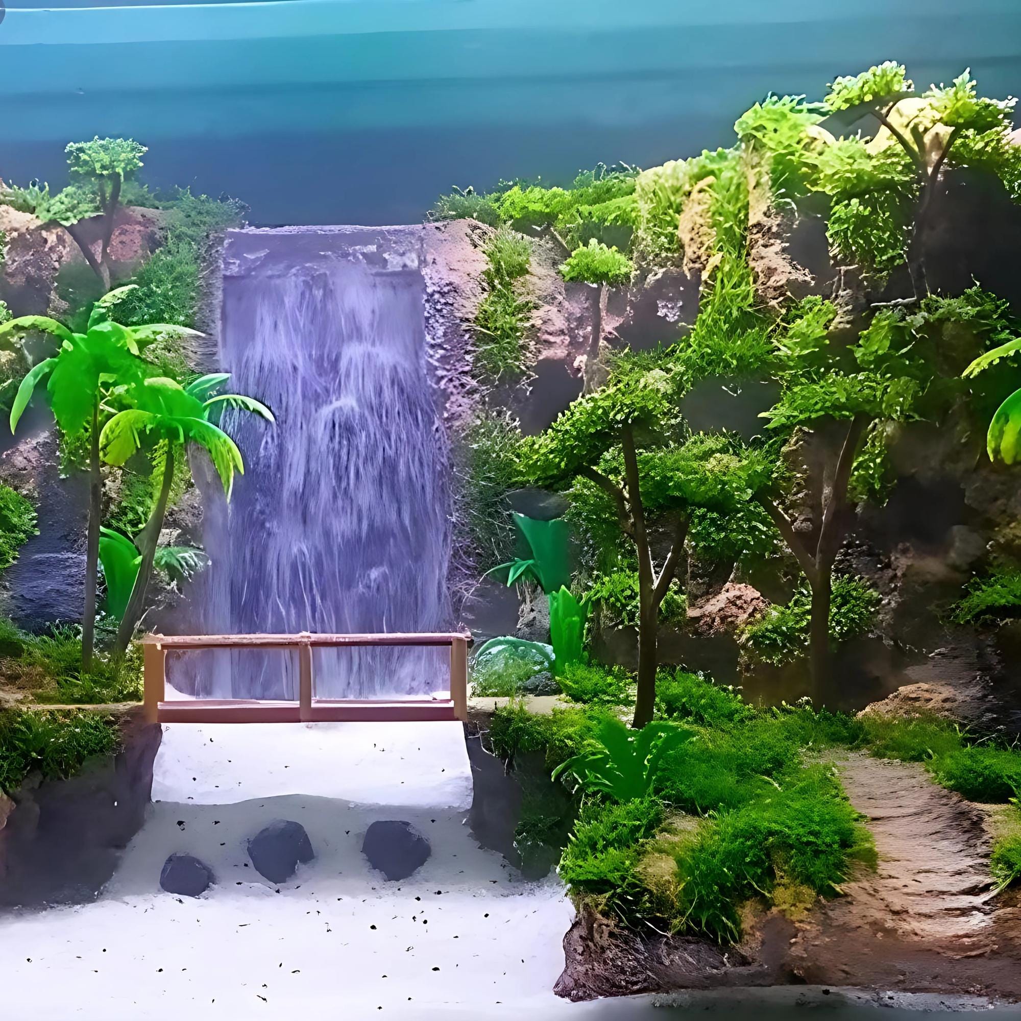Aquarium Sand Waterfall Kit Aquascape Ornament Sand Fall Kit Underwater ...
