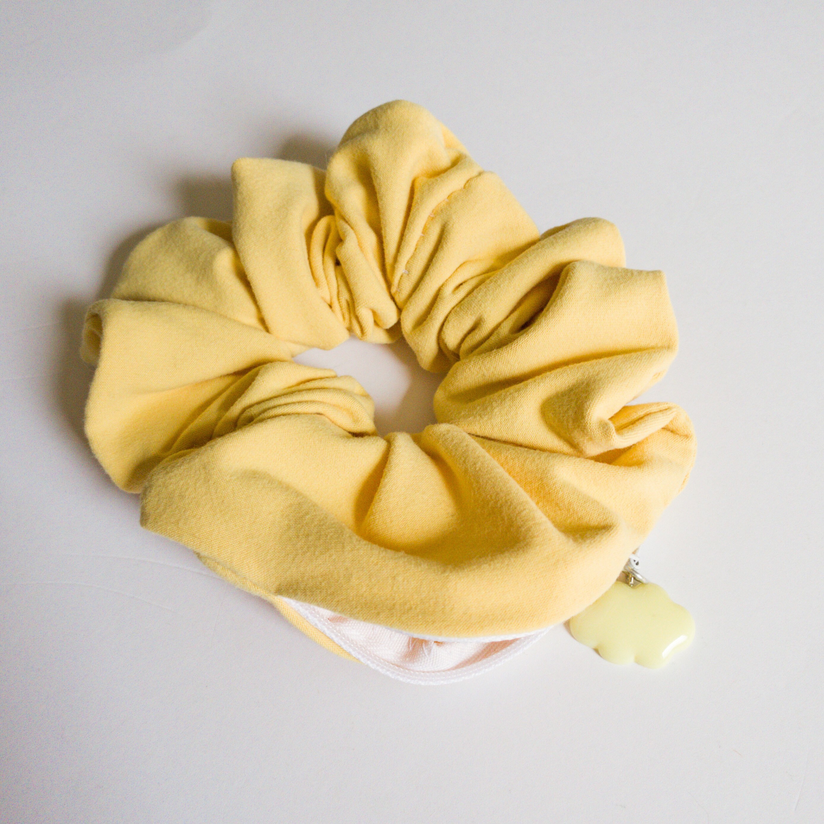 Rainbow Cloud Zipper Scrunchie / Charm Stashie / Zipper Pocket | Etsy