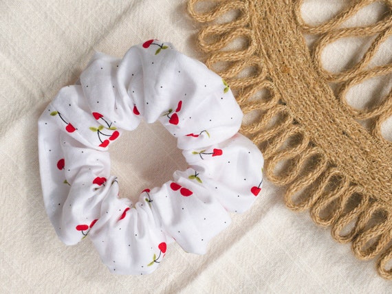 Retro Cherry Scrunchie Cherries Fruit Scrunchy Gift for | Etsy