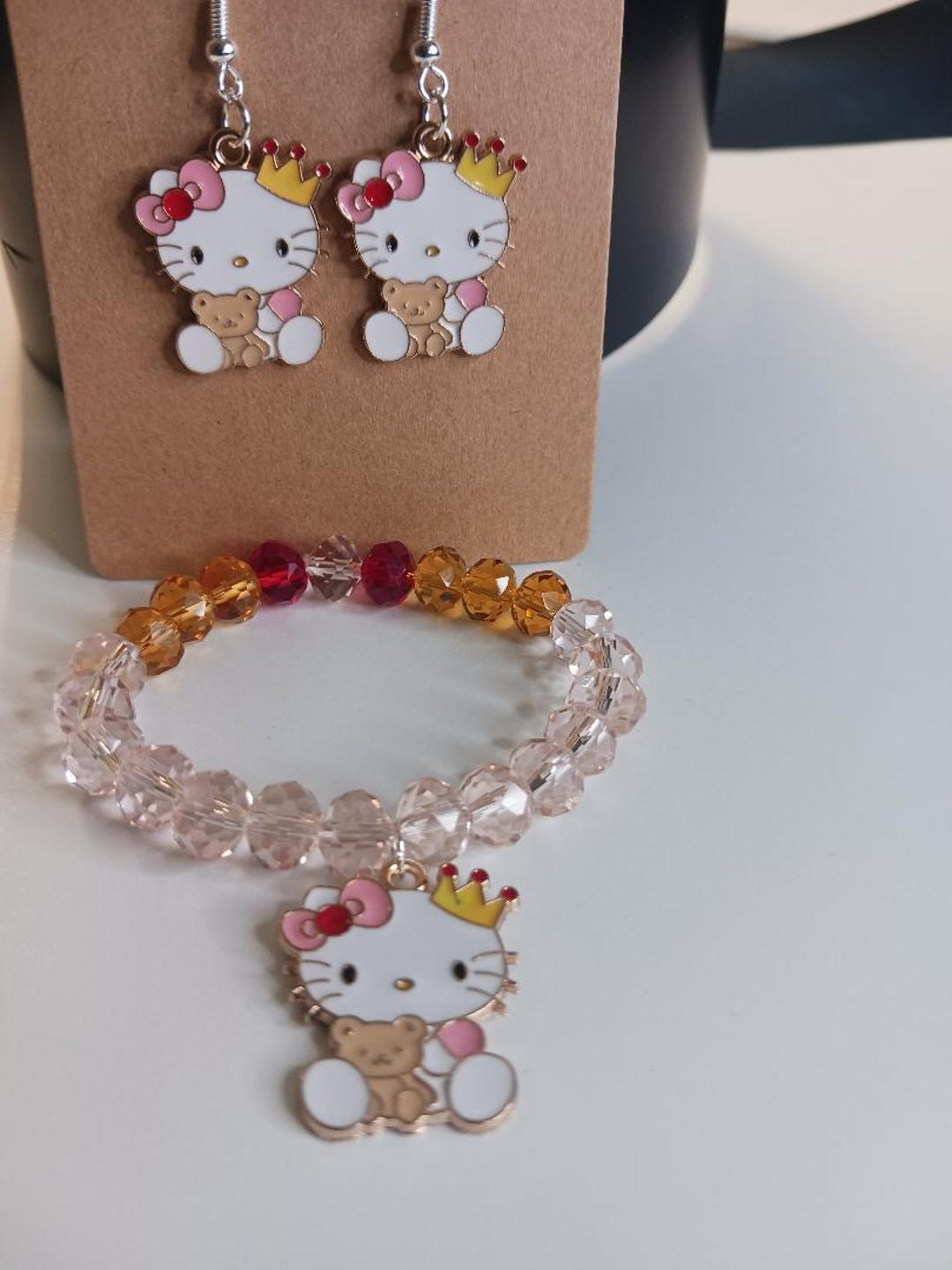 Hello Kitty Bracelets With Matching Earrings - Etsy
