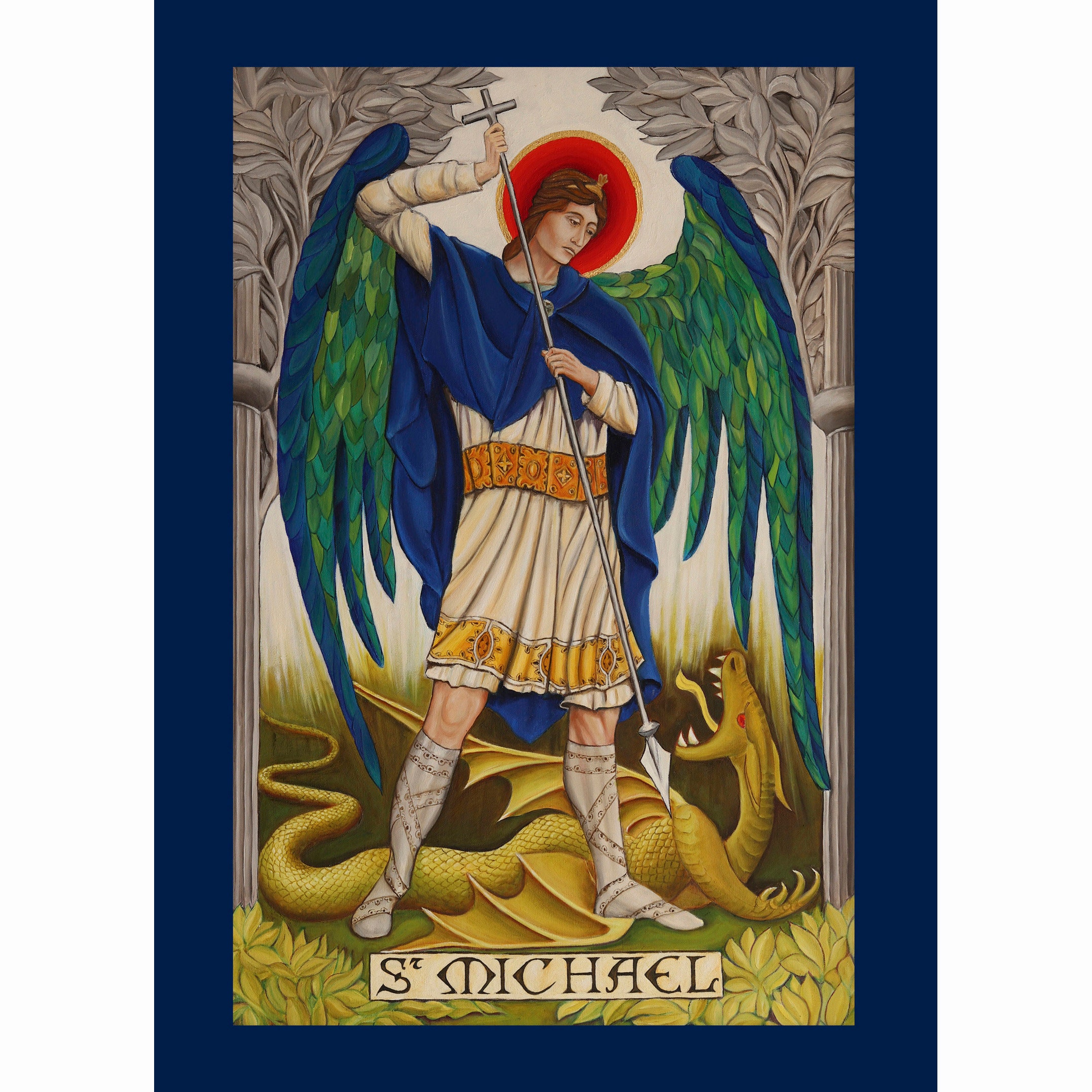 Religious Print, St Michael Print, Giclee Print - Etsy UK