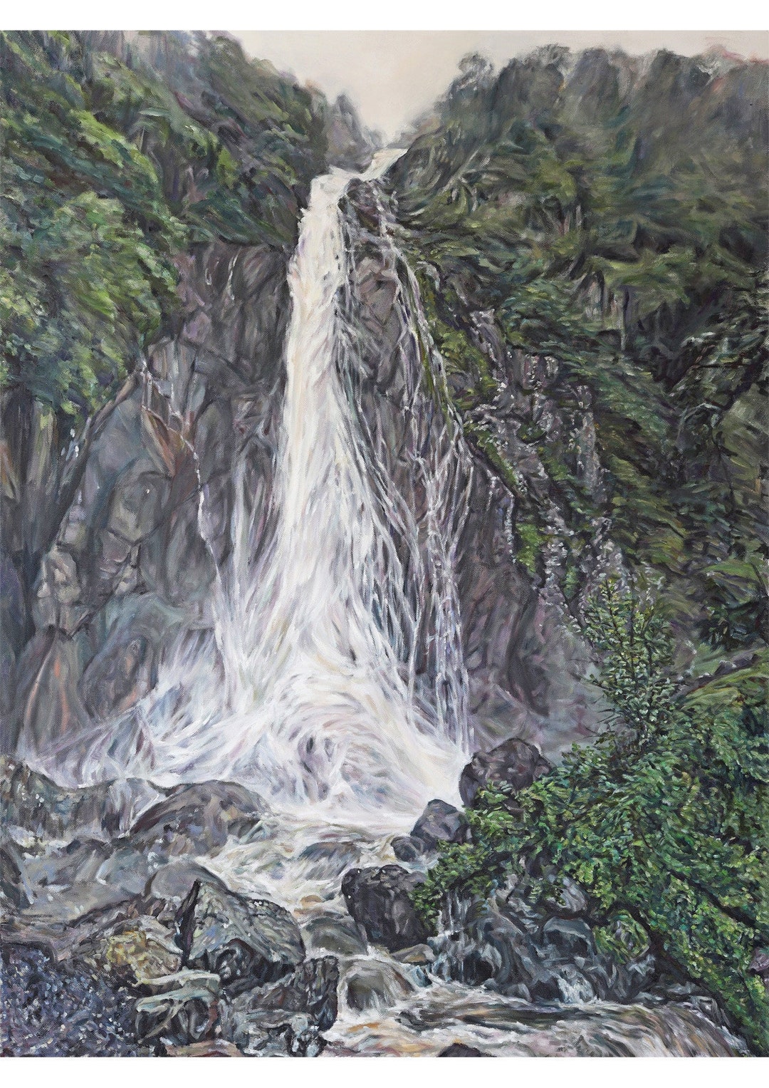 A5 Fine Art Greetings Card, Waterfall Card - Etsy