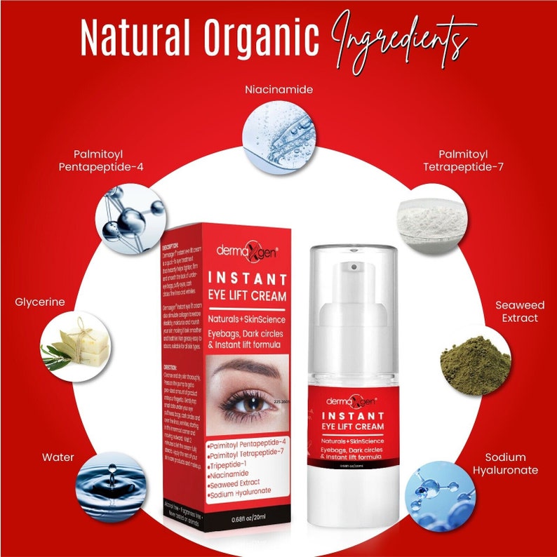 Dermaxgen® Instant Eye Bag Remover Dark Circles Crows Feet Anti Aging 20 Ml Etsy