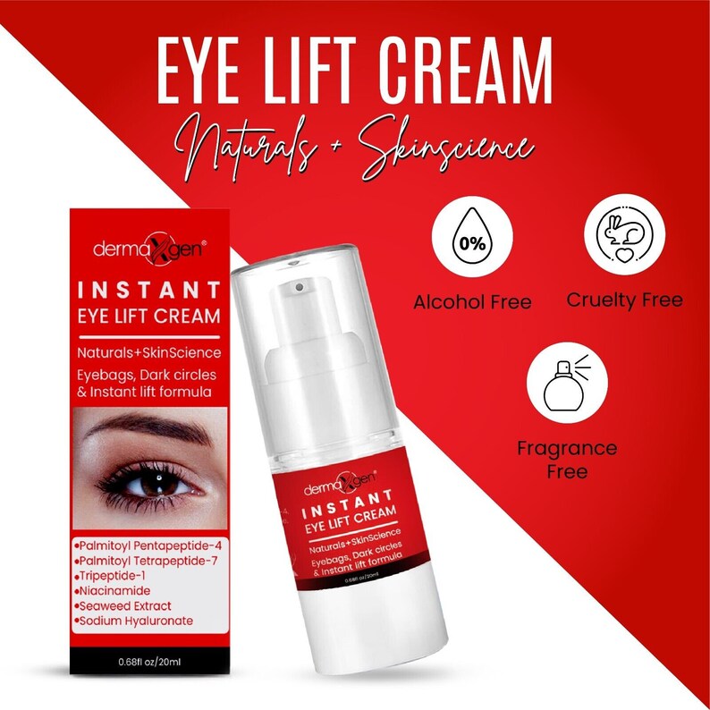 Dermaxgen® Instant Eye Bag Remover Dark Circles Crows Feet Anti Aging 20 Ml Etsy