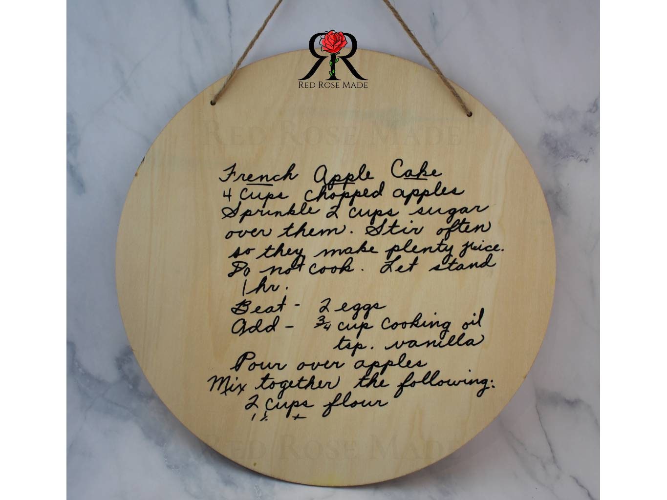 Handwritten Recipe Vinyl Decal • Custom Handwriting Sticker ...