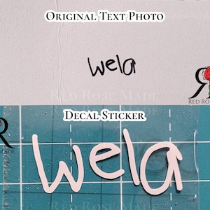 Actual Handwriting Decals, Stickers From Your Writing, Signature Name ...