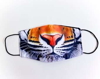 Half Mask Tiger - Etsy