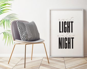 Exit Light Art - Etsy