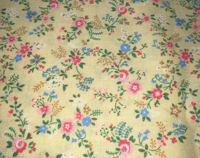 1/2 Yd Vintage Small Flowers Calico by Cranston Print Works Cotton Fabric - Etsy