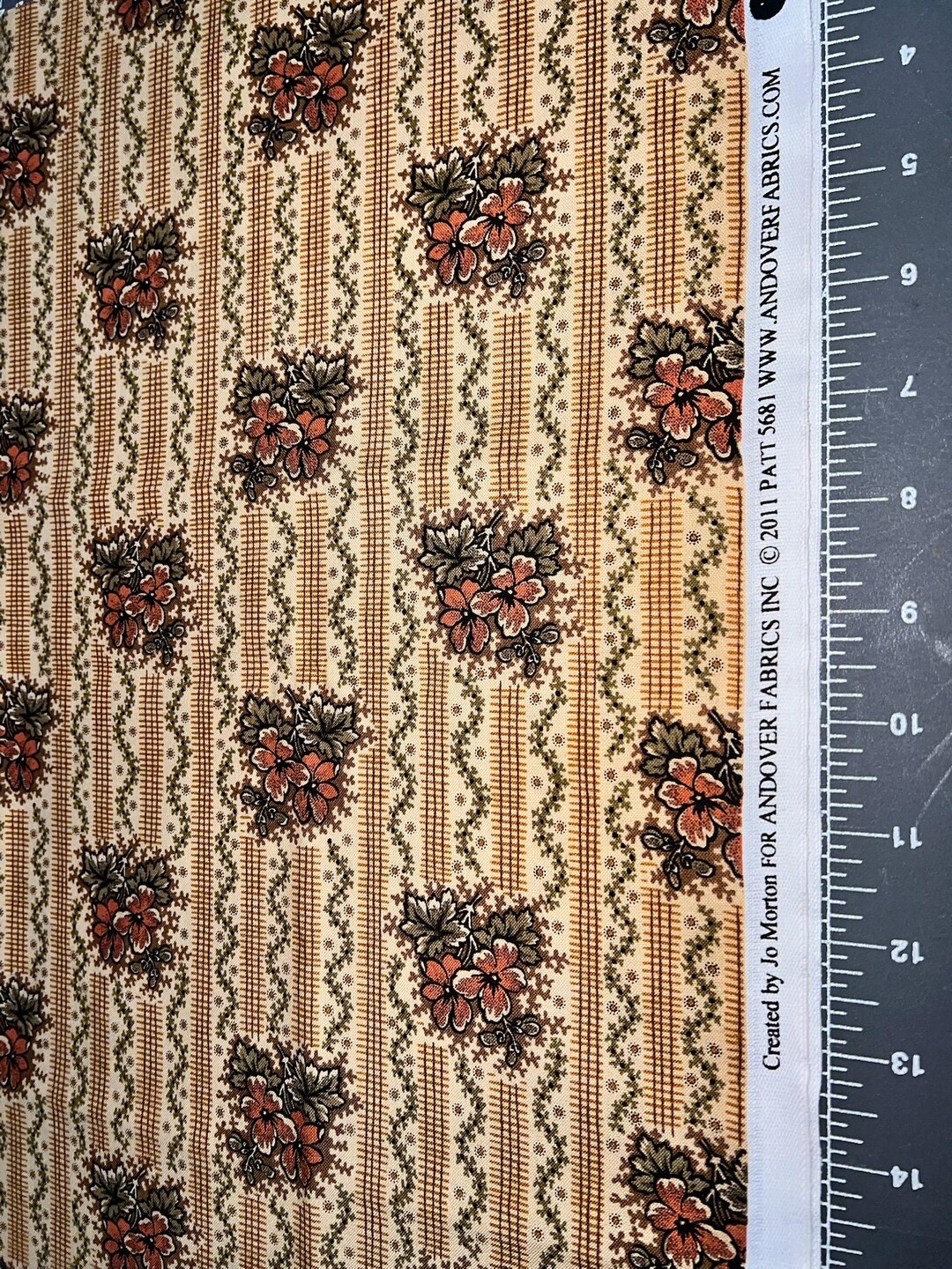 1/2 Yd 1800’s Reproduction Fabric Print by Jo Morton for Andover ...