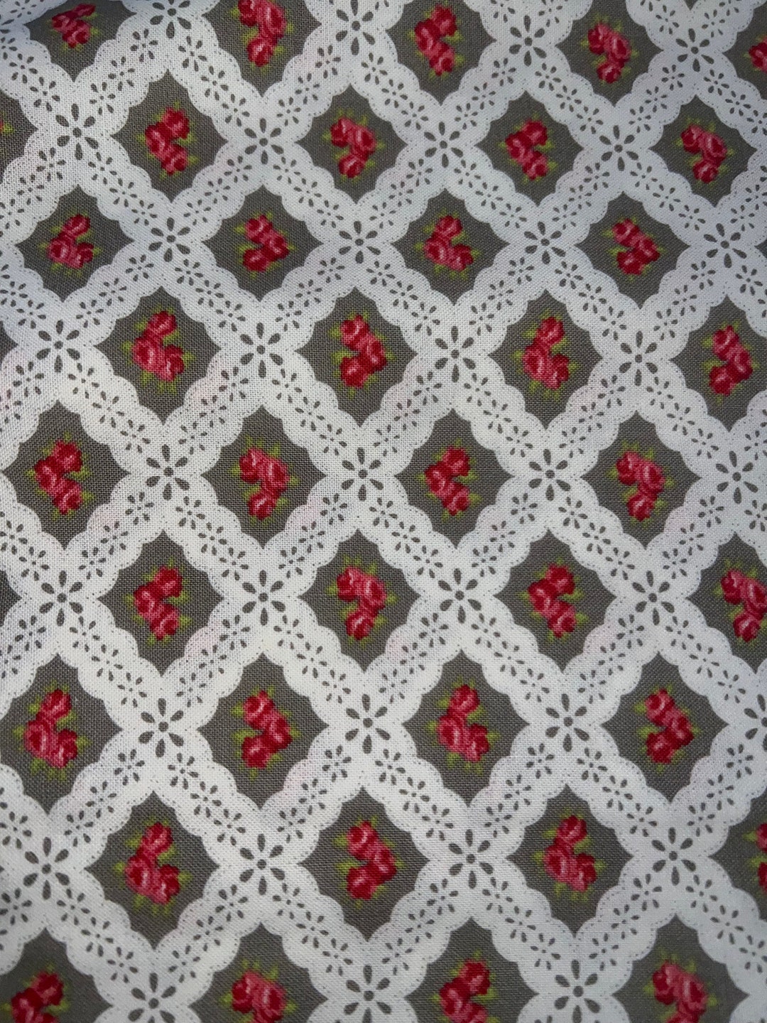 1/2 Yd Ambleside Floral Print by Brenda Roodler Baumwollstoff für Moda ...