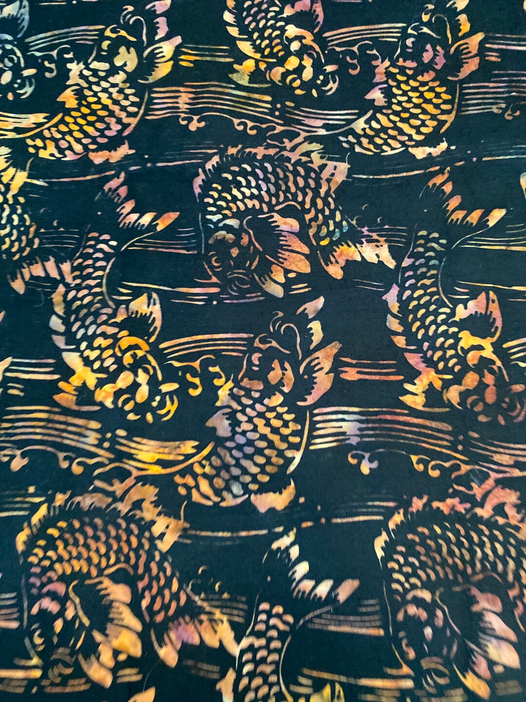 1/2 Yd Tropical Fish Batik Cotton Fabric - Etsy