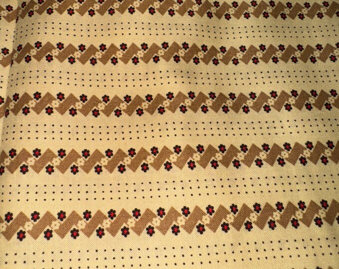 1/2 Yd Vintage 1800’s Reproduction Print Cotton Fabric by Baum Textiles ...