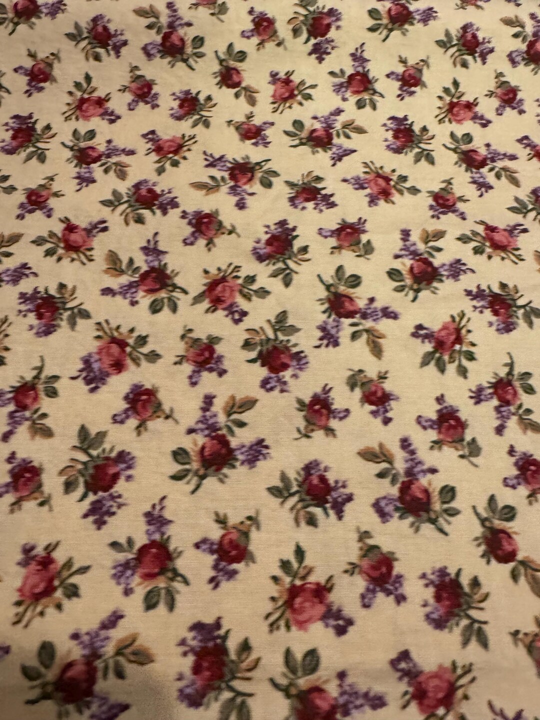 17” Vintage Floral Print by Faye Burgos Cotton Fabric for Marcus ...