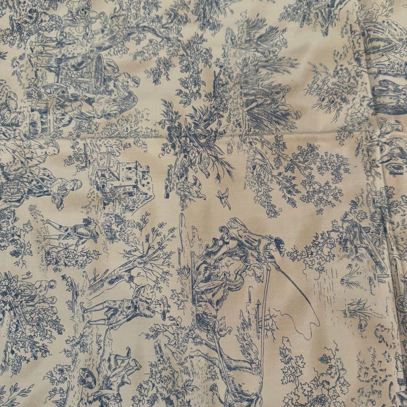 English Toile Fabric - Etsy