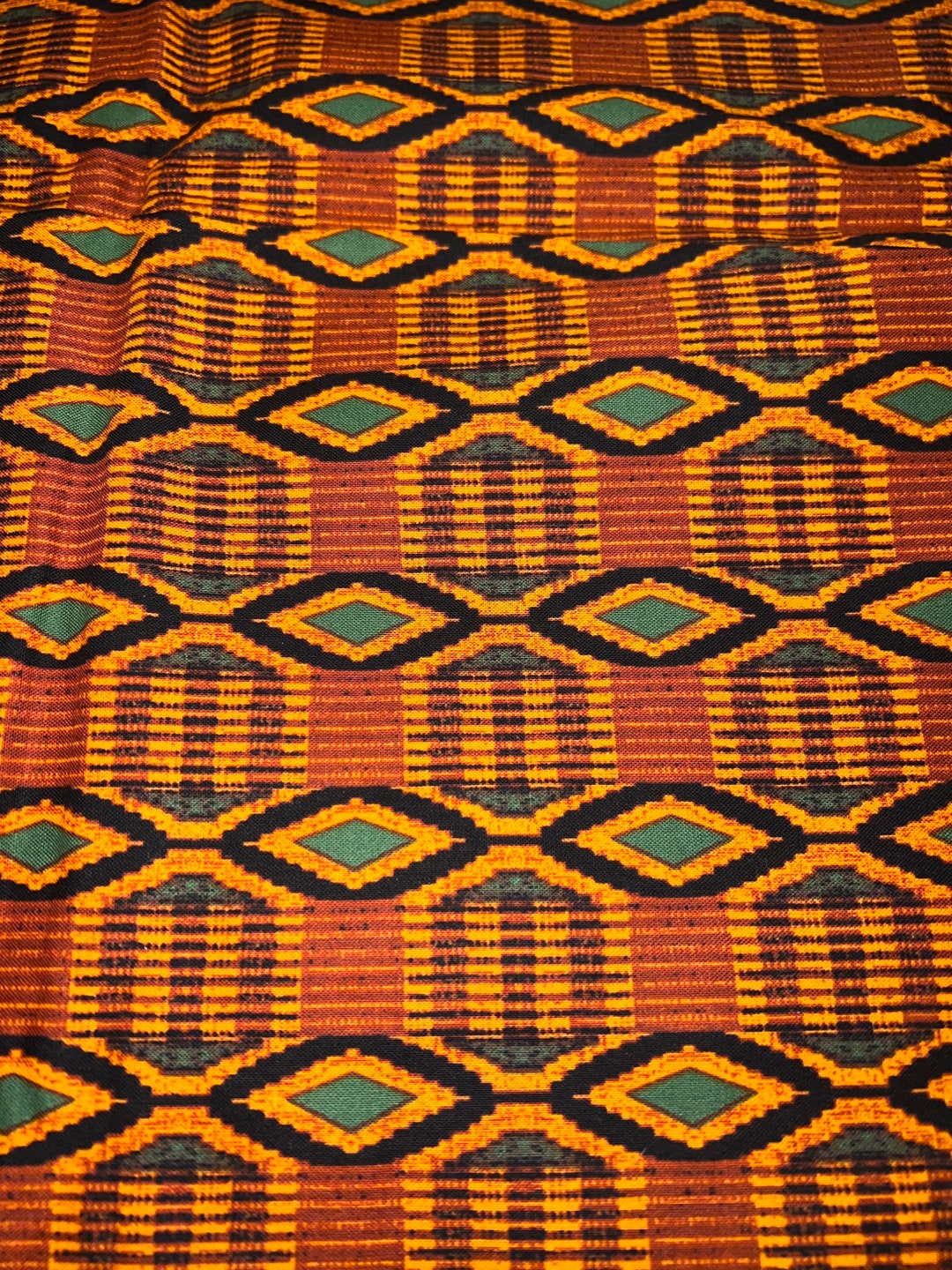 1/2 Yd Vintage African Stripe Print Cotton Fabric - Etsy