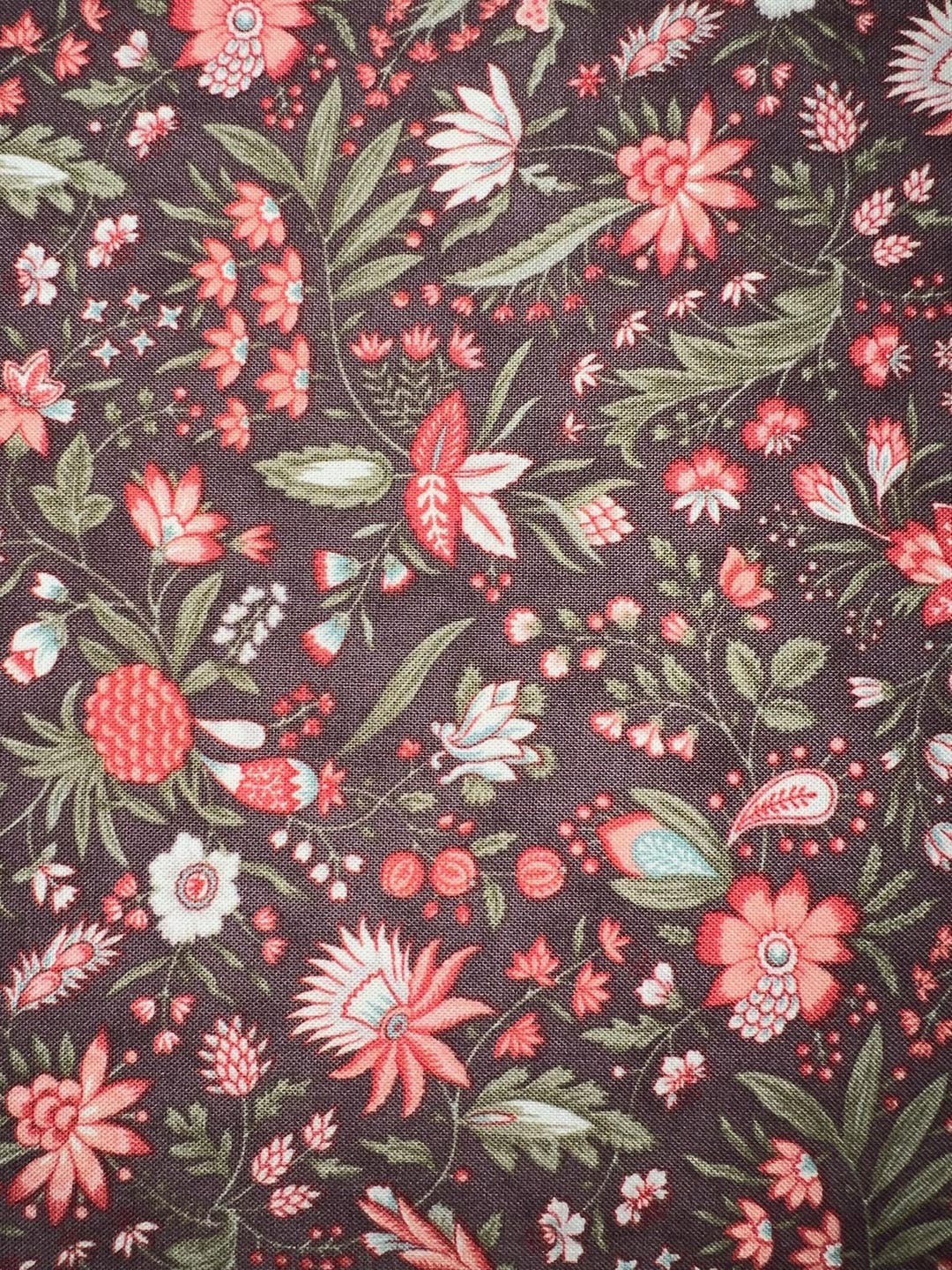 17” “quill ” Floral Print by 3 Sisters for Moda Cotton Fabric - Etsy