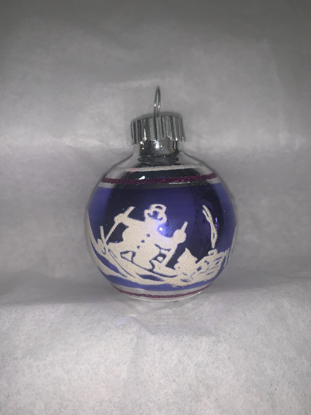 RADKO Presents Shiny Brite Glass Feather Tree Christmas Ornament 1.75 ...