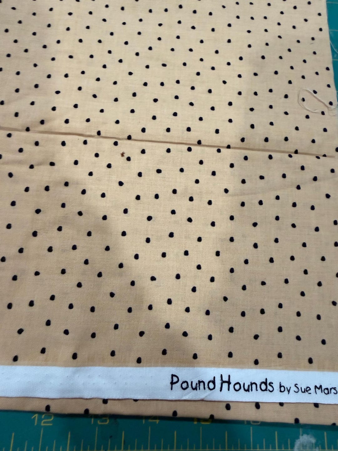 1/2 Yd “pound Hounds” Allover Dot Print Cotton Fabric by Sue Marsh for ...