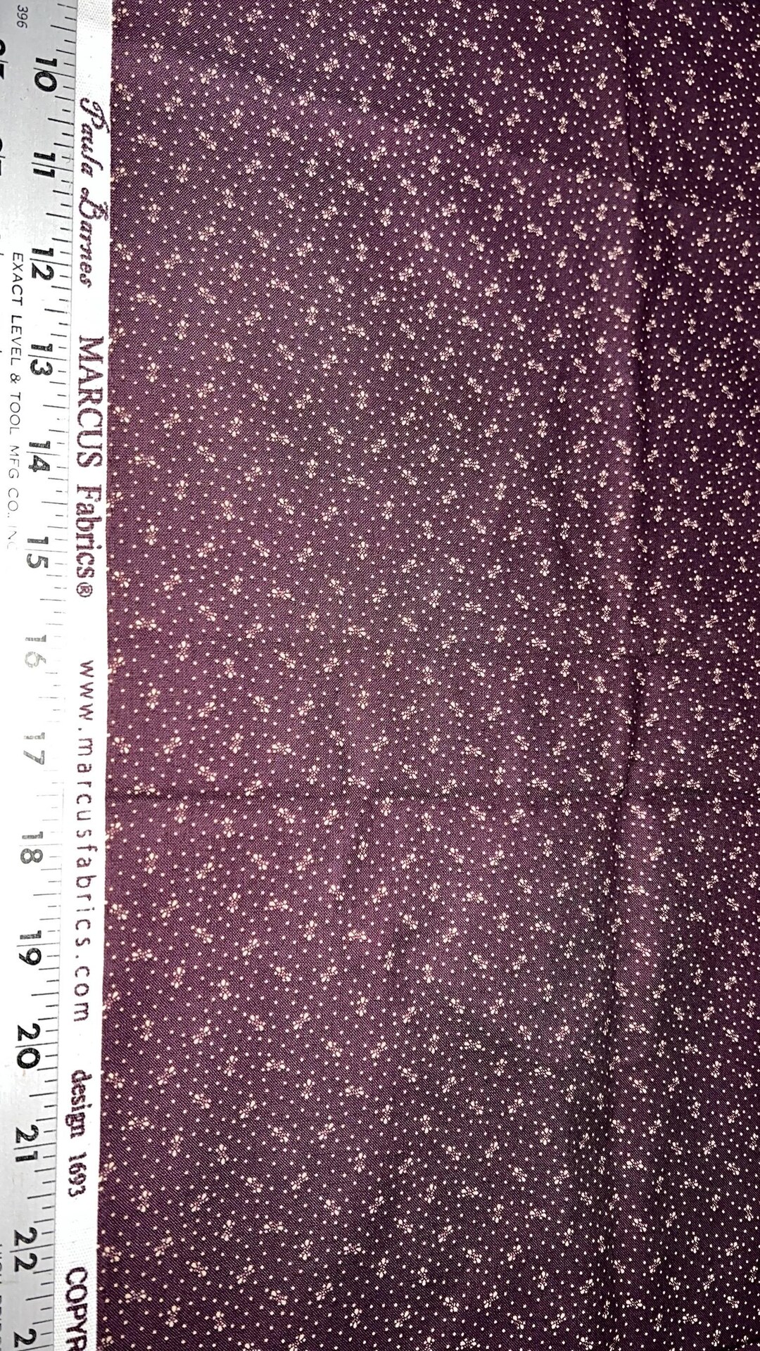 16” 1800’s Reproduction Print Cotton Fabric by Paula Barnes for Marcus ...