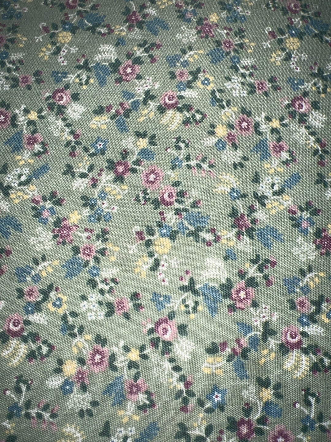1/2 Yd Vintage Allover Floral Print Calico Cotton Fabric - Etsy