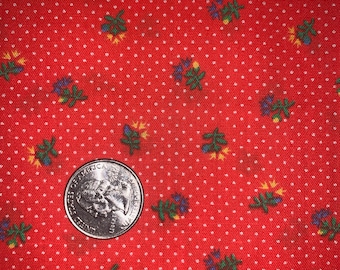1/2 Yd Vintage Small Floral Calico Print Cotton Fabric - Etsy