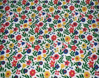 1/2 Yd Vintage Allover Small Floral Calico Print Cotton Fabric by VIP Cranston - Etsy