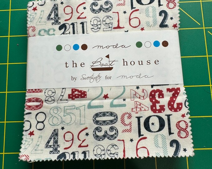 The Boat House by Sweetwater 5 Stacker Charm Pack Cotton Fabric for Moda OOP - Etsy
