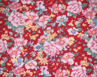 1/2 Yd Vintage Allover Small Floral Calico Print Cotton Fabric by VIP Cranston - Etsy