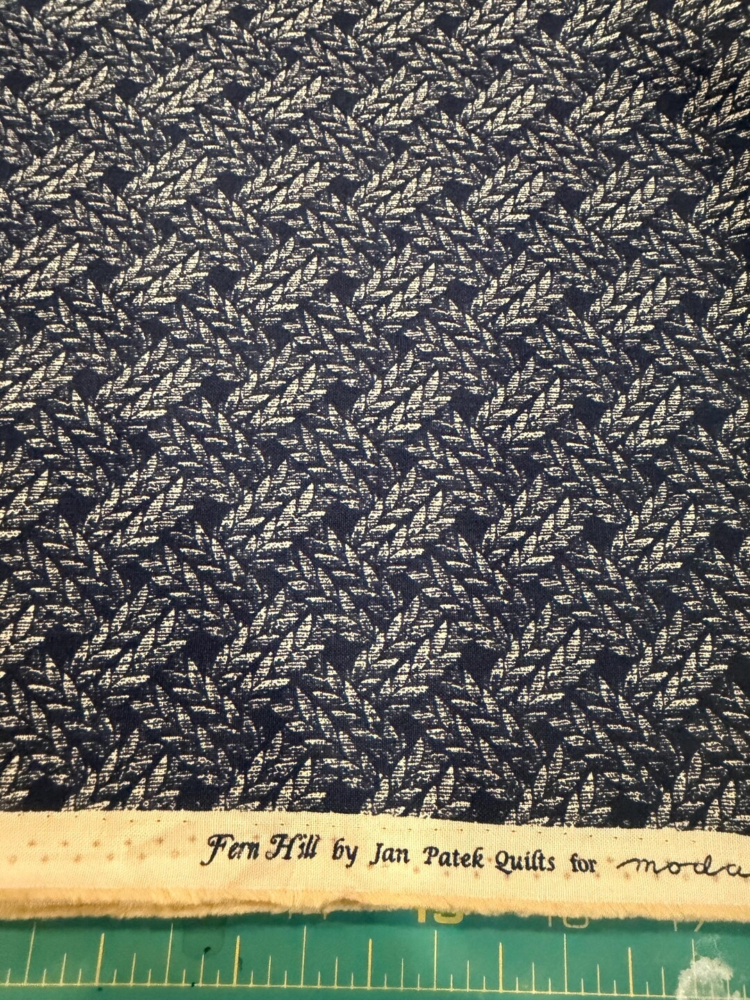 1/2 Yd Fern Hill 1800’s Reproduction Print by Jan Patek for Moda Cotton ...