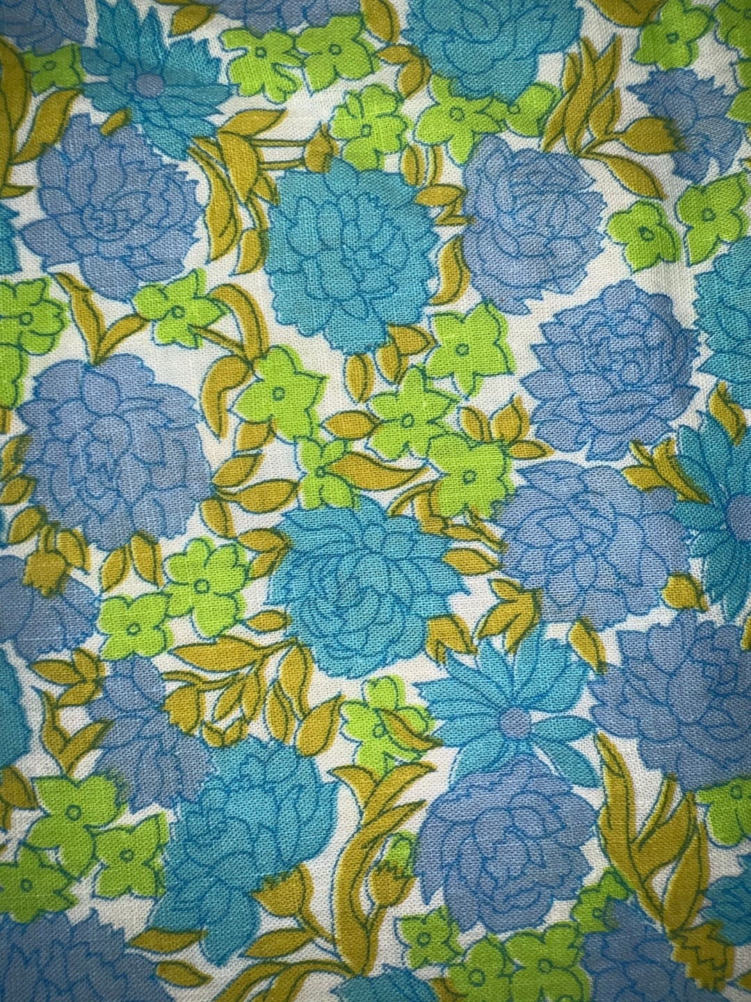 20” Vintage 1960’s Floral Print Calico Cotton Fabric 34”wide - Etsy