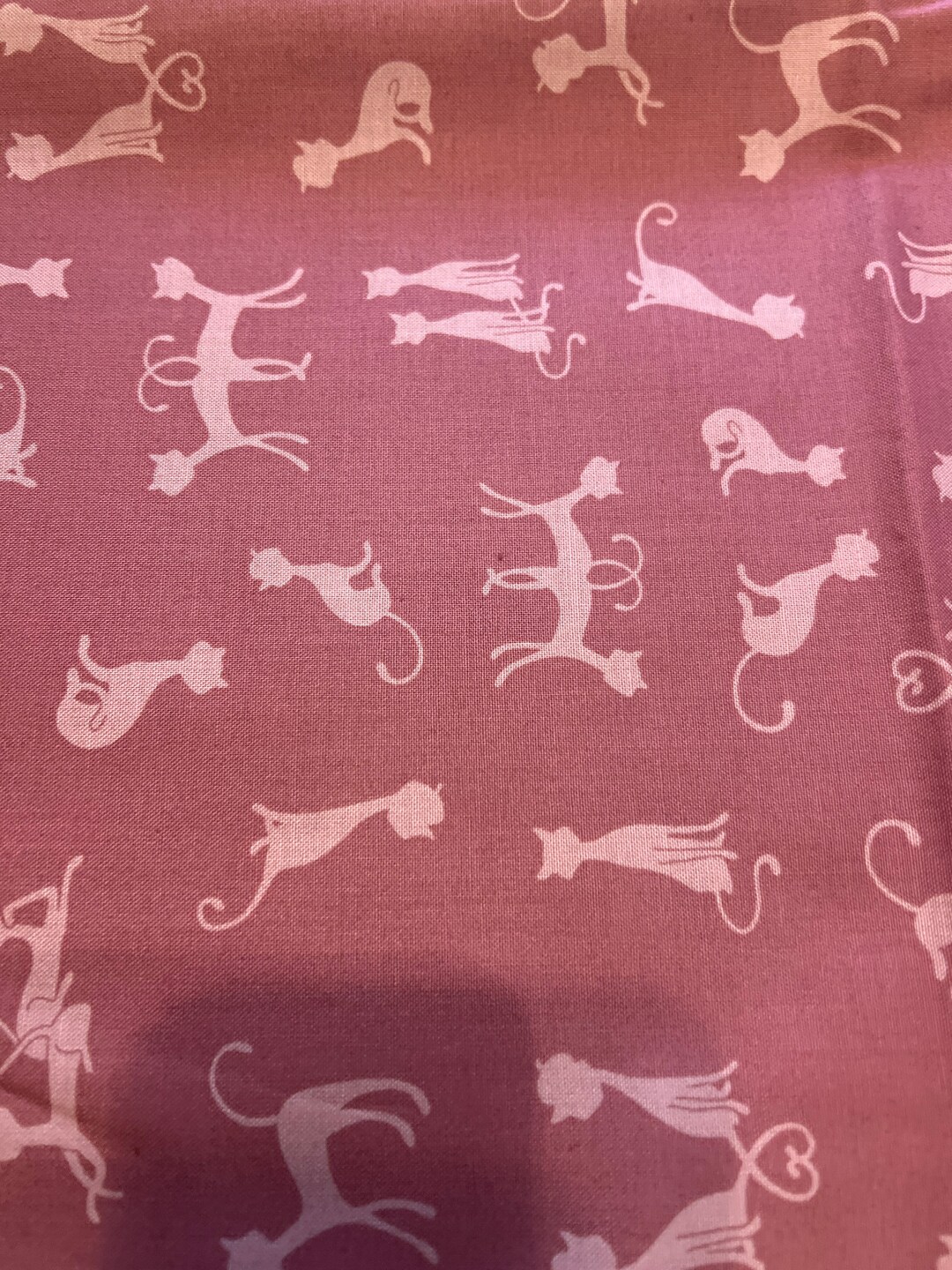 1/2 Yd Vintage “paris Cats” Cat Print by Paws for Thought for Benartex ...