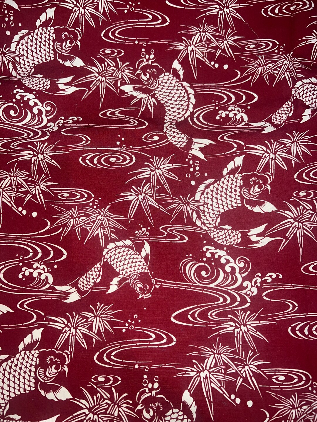 1/2 Yd All Over Asian Koi Fish Theme Print Cotton Fabric by Trendtex - Etsy