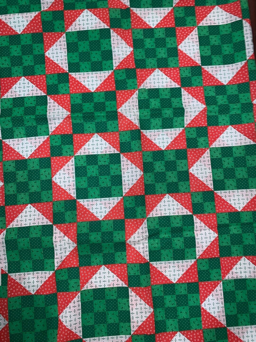 1/2 Yd Vintage Christmas Cheater Print Cotton Fabric by Springs Mills ...