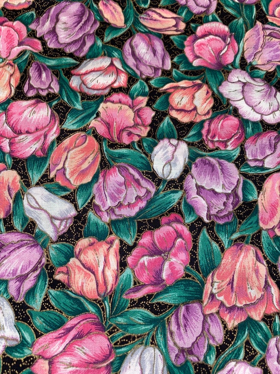 1/2 Yd Vintage All Over Flowers by VIP Cranston Cotton Fabric - Etsy