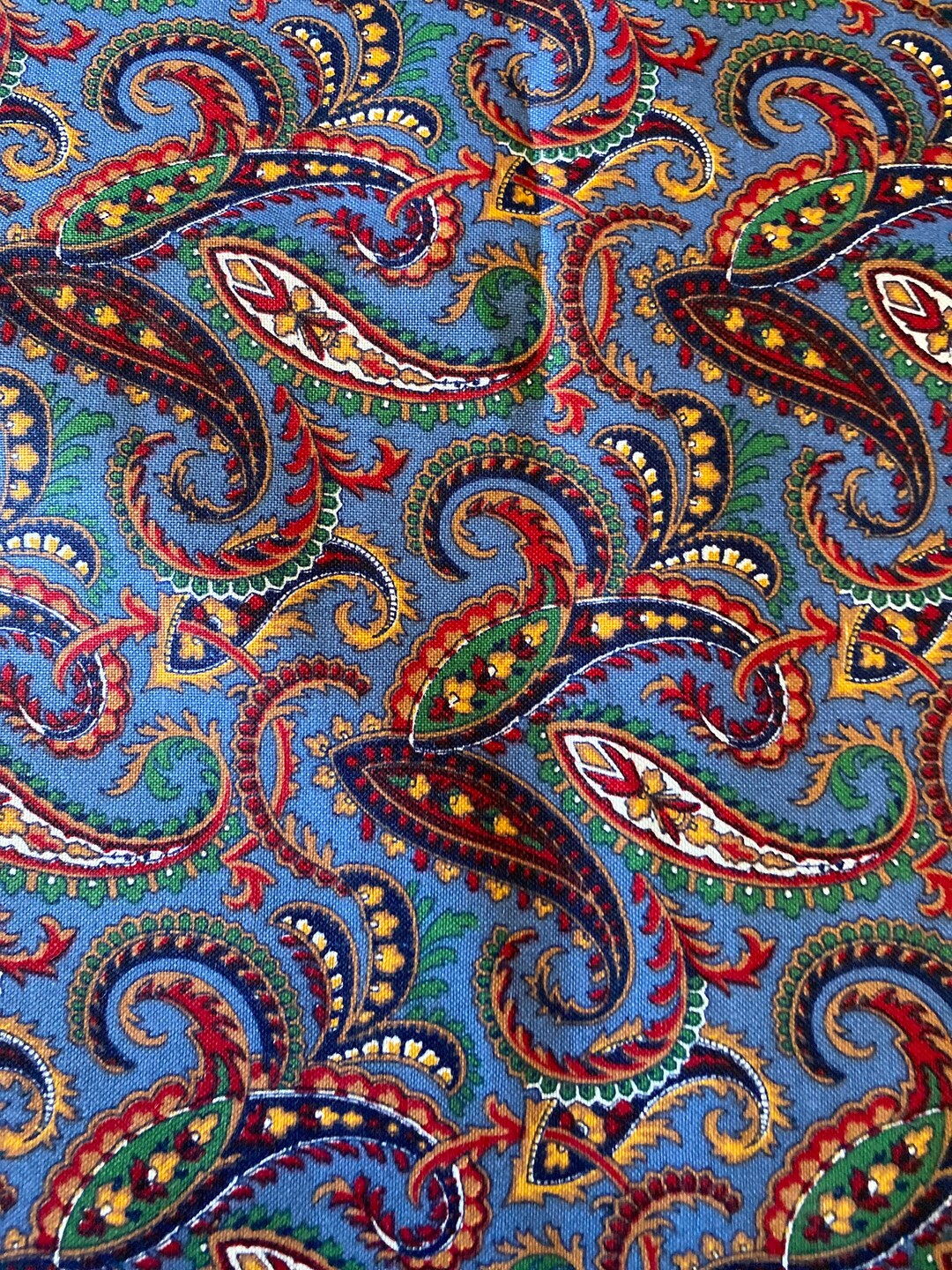 1/2 Yd Vintage Paisley Cotton Fabric by VIP Cranston - Etsy