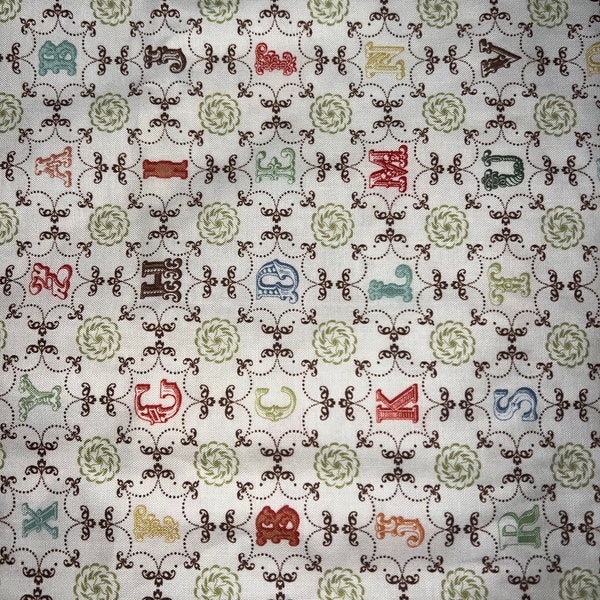 Moda Alphabet Fabric - Etsy