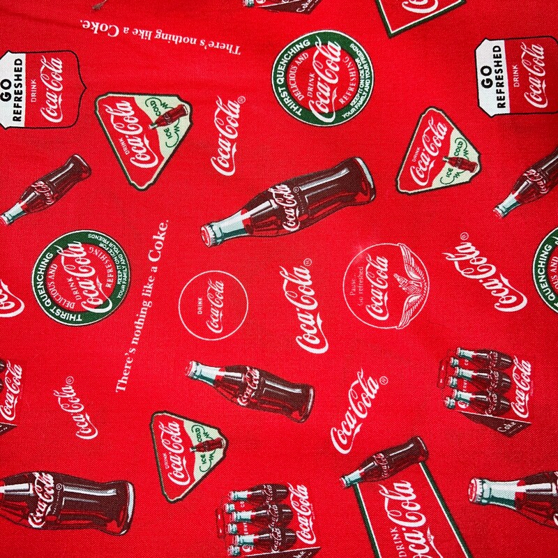 Coca Cola Fabric - Etsy