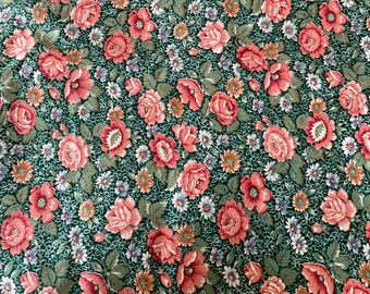 1/2 Yd Vintage All Over Flowers by VIP Cranston Cotton Fabric - Etsy