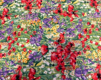 1/2 Yd Vintage Allover Small Floral Calico Print Cotton Fabric by VIP Cranston - Etsy